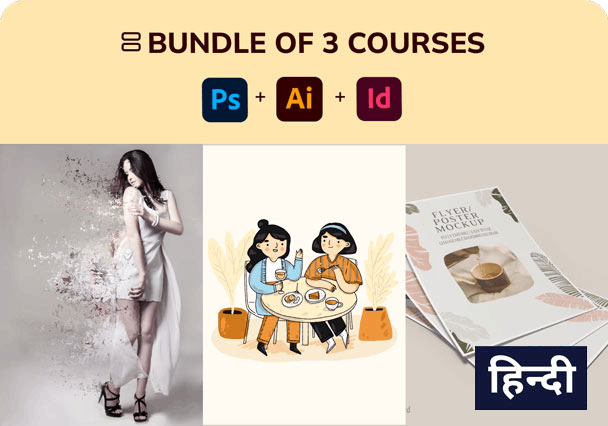 Complete Graphic Design Course with Adobe (Photoshop+InDesign+Illustrator)